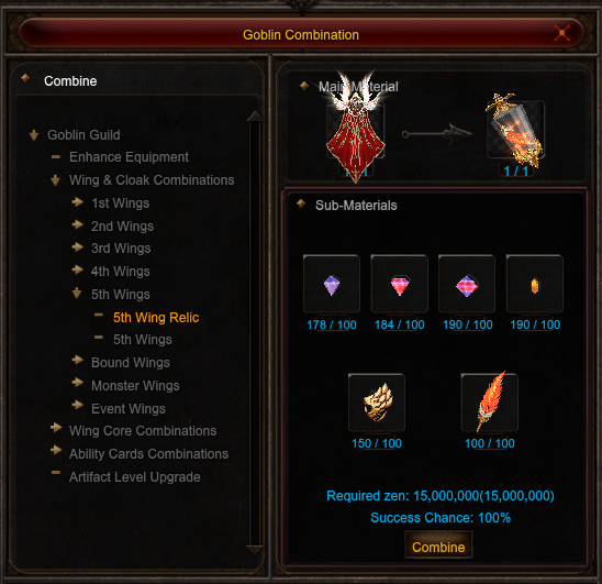 Wing Level 5 ES - Game Wiki - RealMU